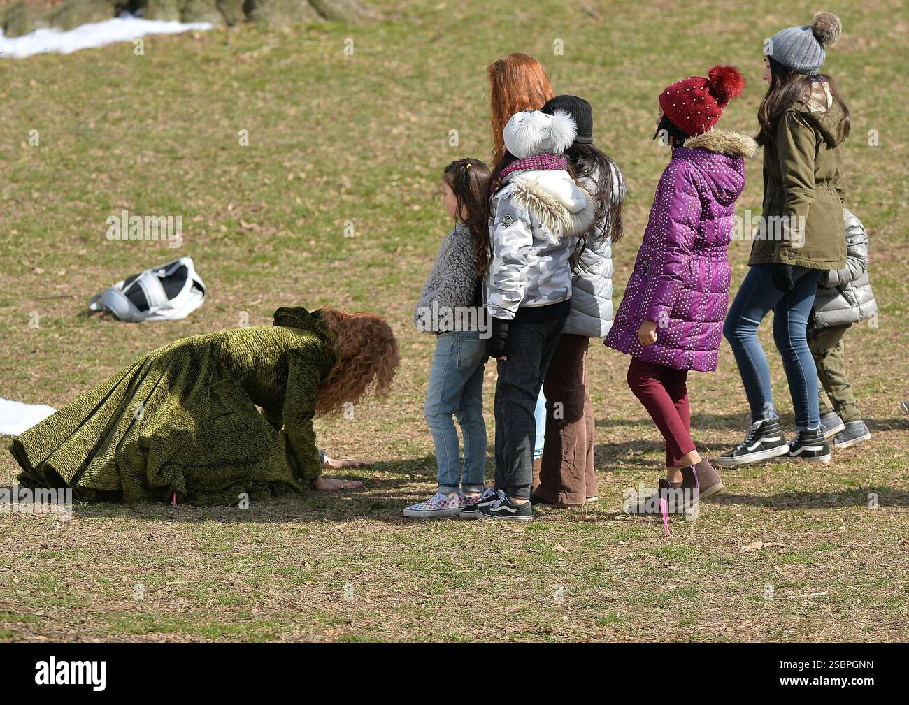 Actor Nicole Kidman shoots a scene in which her character faints on the ...