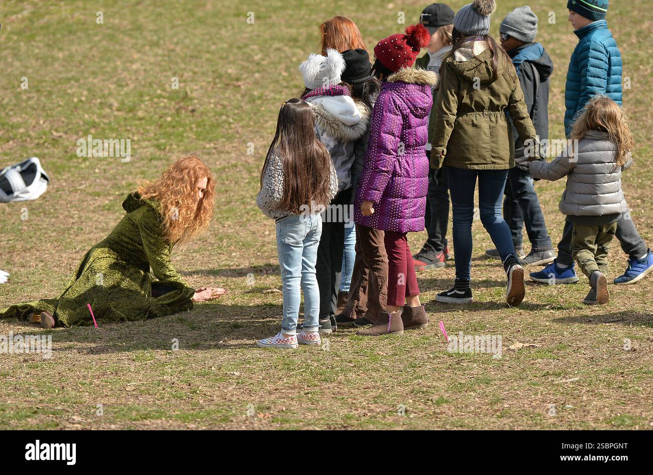 Actor Nicole Kidman shoots a scene in which her character faints on the ...