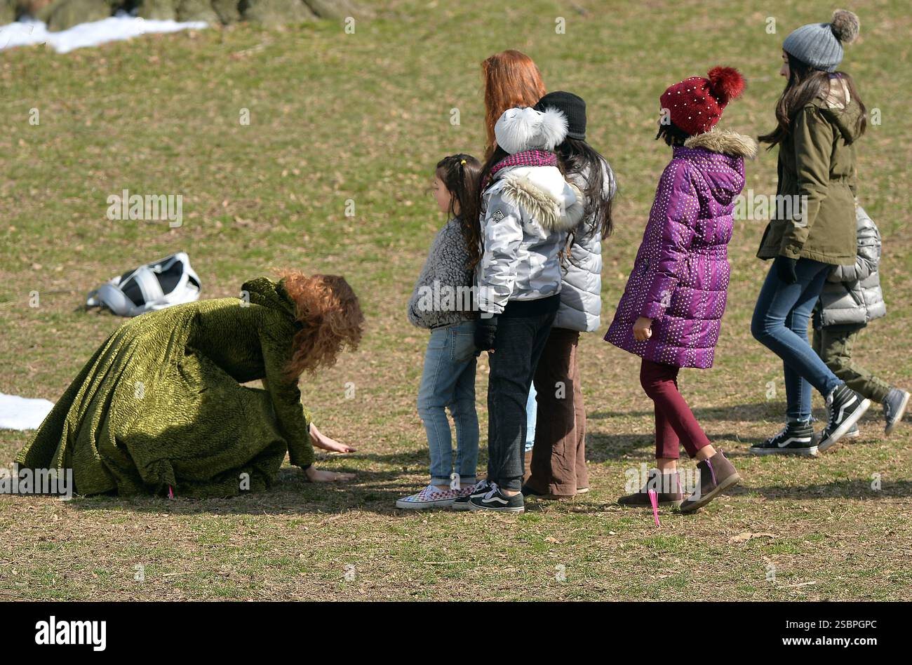 Actor Nicole Kidman shoots a scene in which her character faints on the ...