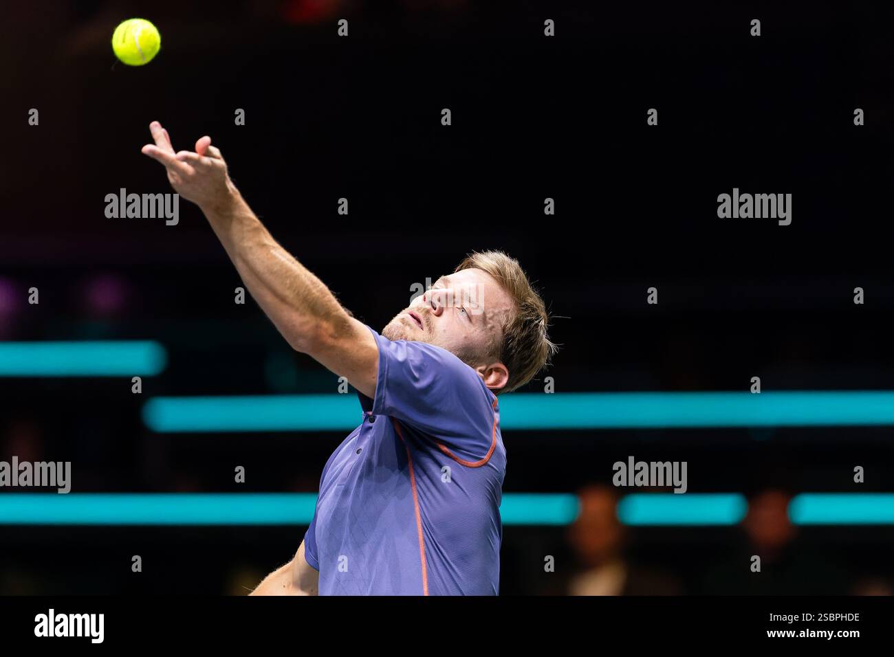 Rotterdam, Netherlands. 04th Feb, 2025. ROTTERDAM, NETHERLANDS - FEBRUARY 4: David Goffin of ...