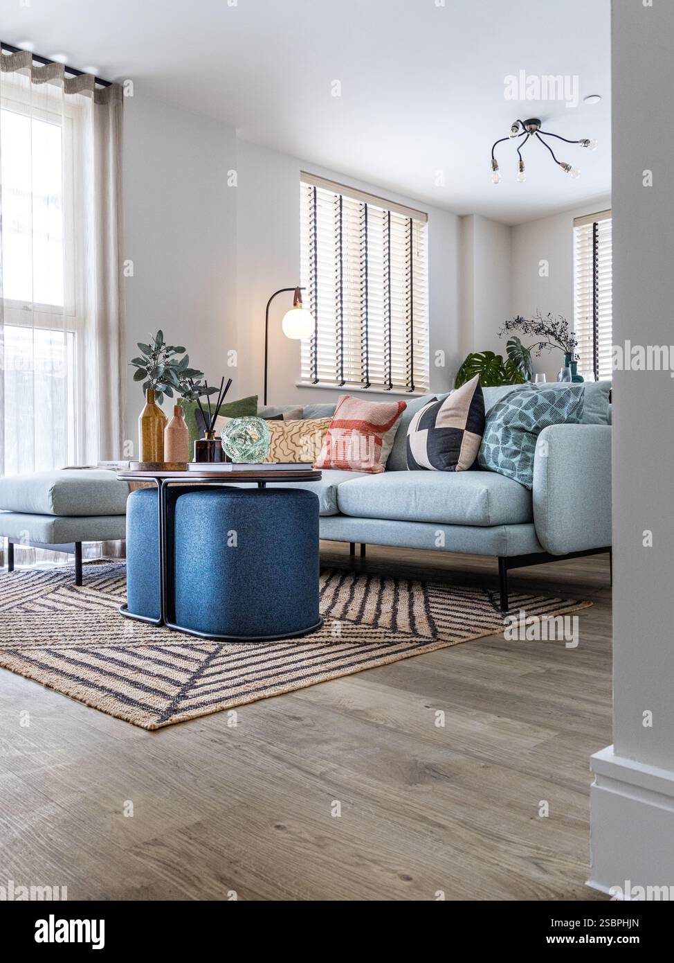 Modern developer house interiors Stock Photo - Alamy