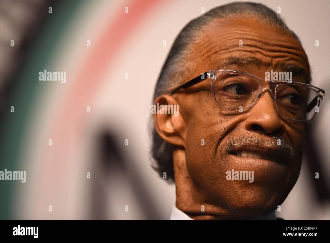 Reverend Al Sharpton addresses the National Action Network convention ...