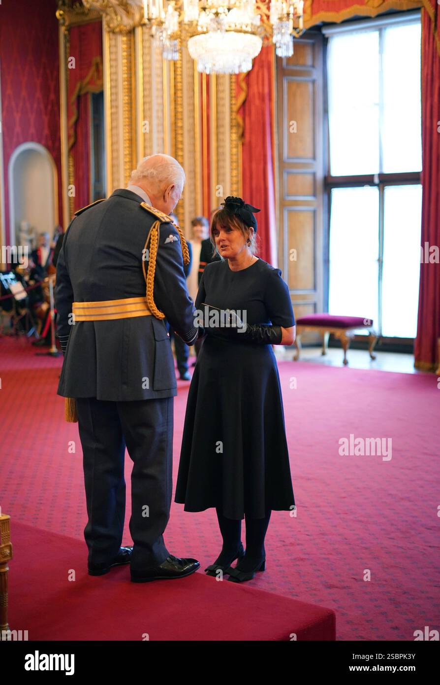 Lucy Swanson receiving the Insignia of the Commander of the Order of ...
