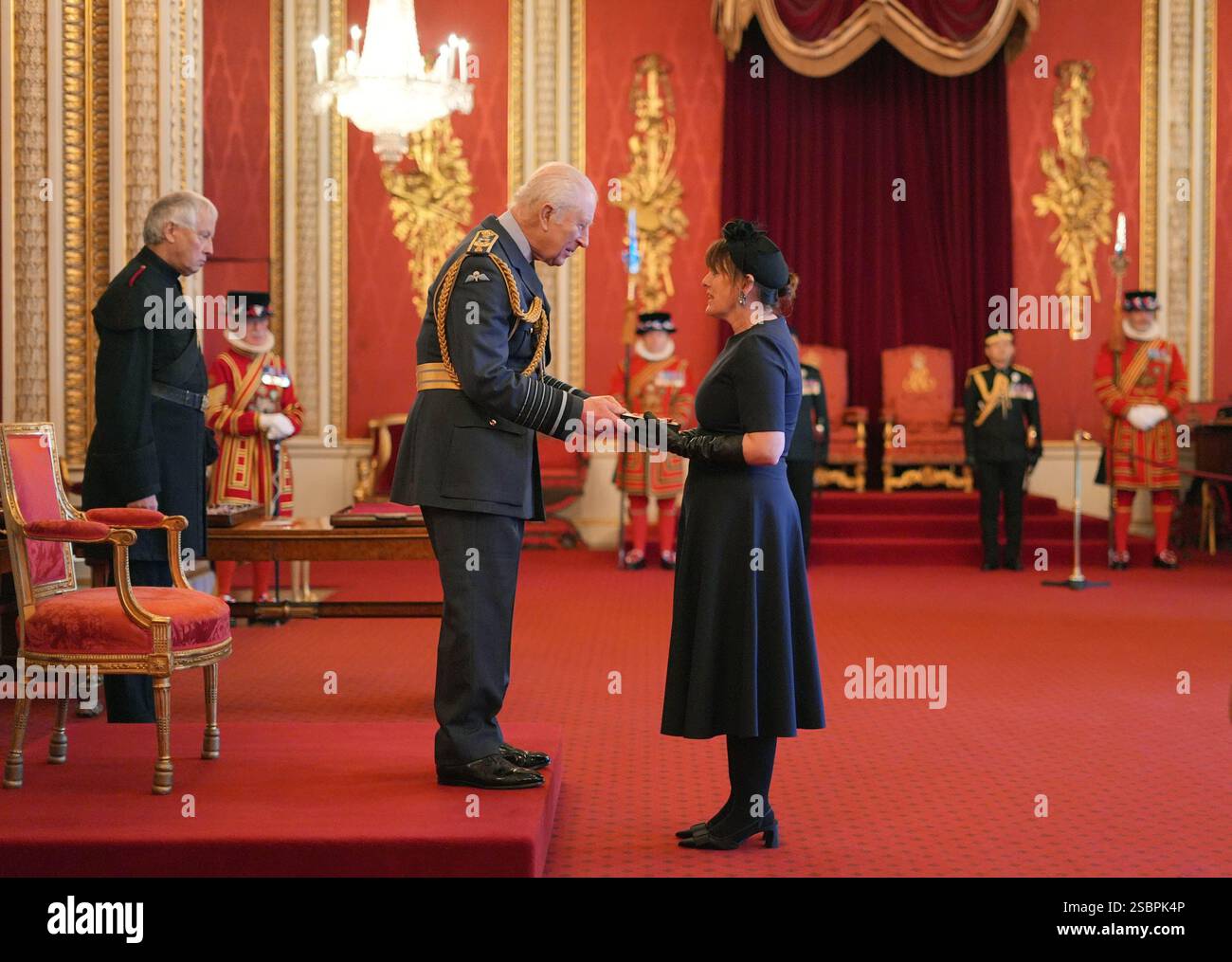 Lucy Swanson receiving the Insignia of the Commander of the Order of ...