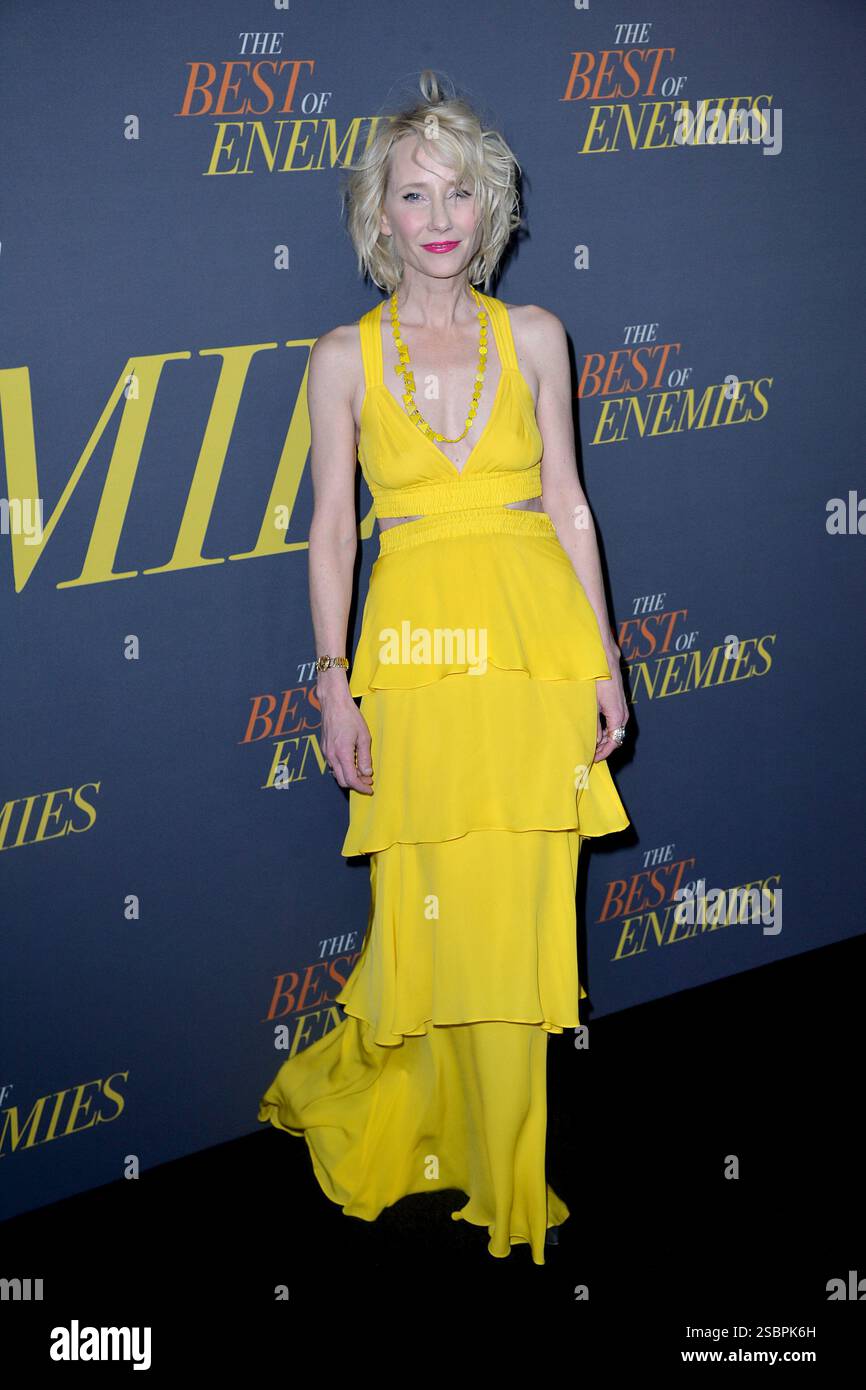 Anne Heche attending 'The Best of Enemies' film premiere on April 4 ...