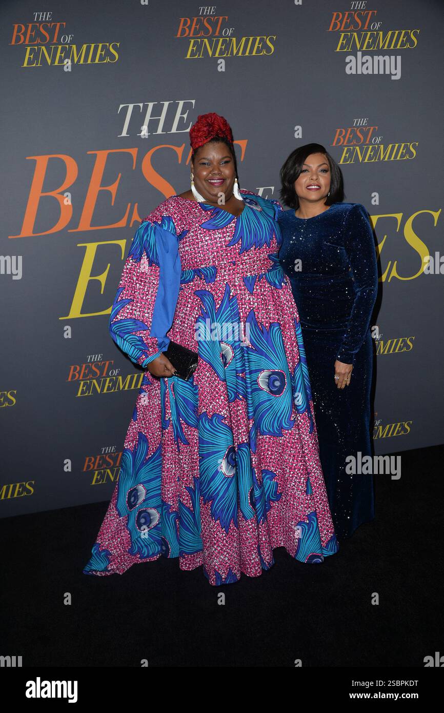 Ann-Nakia Green and Taraji P. Henson attending 'The Best of Enemies ...
