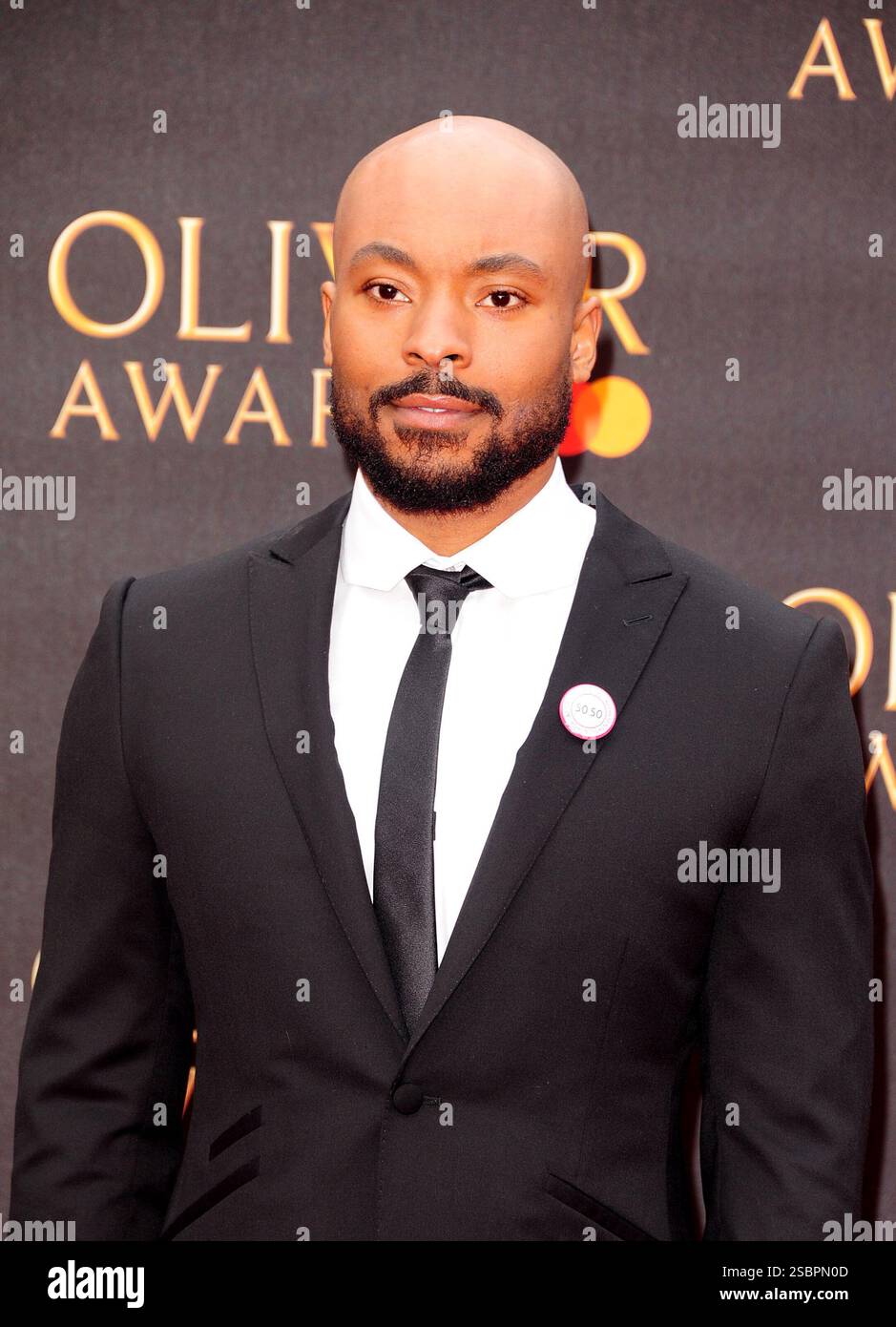 Arinze Kene attending The OLIVIER Awards at The Albert Hall London 7th April 2019 Stock Photo ...