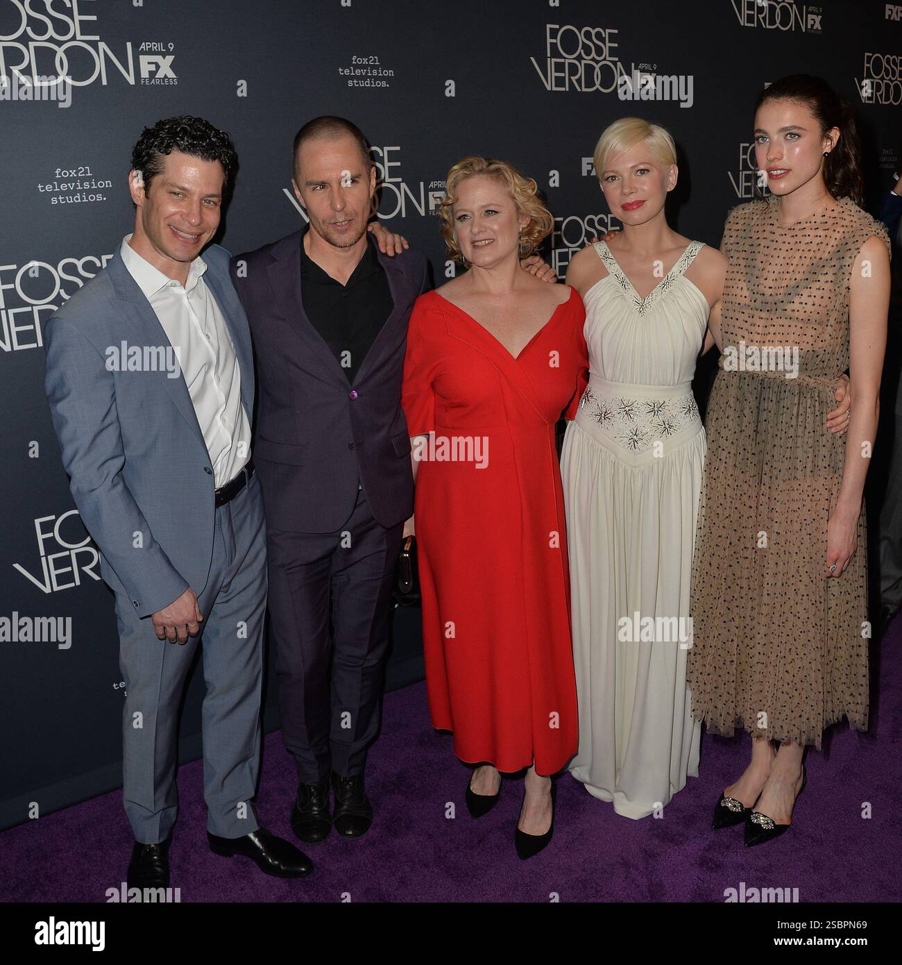 Thomas Kail, Sam Rockwell, Nicole Fosse, Michelle Williams and Margaret ...