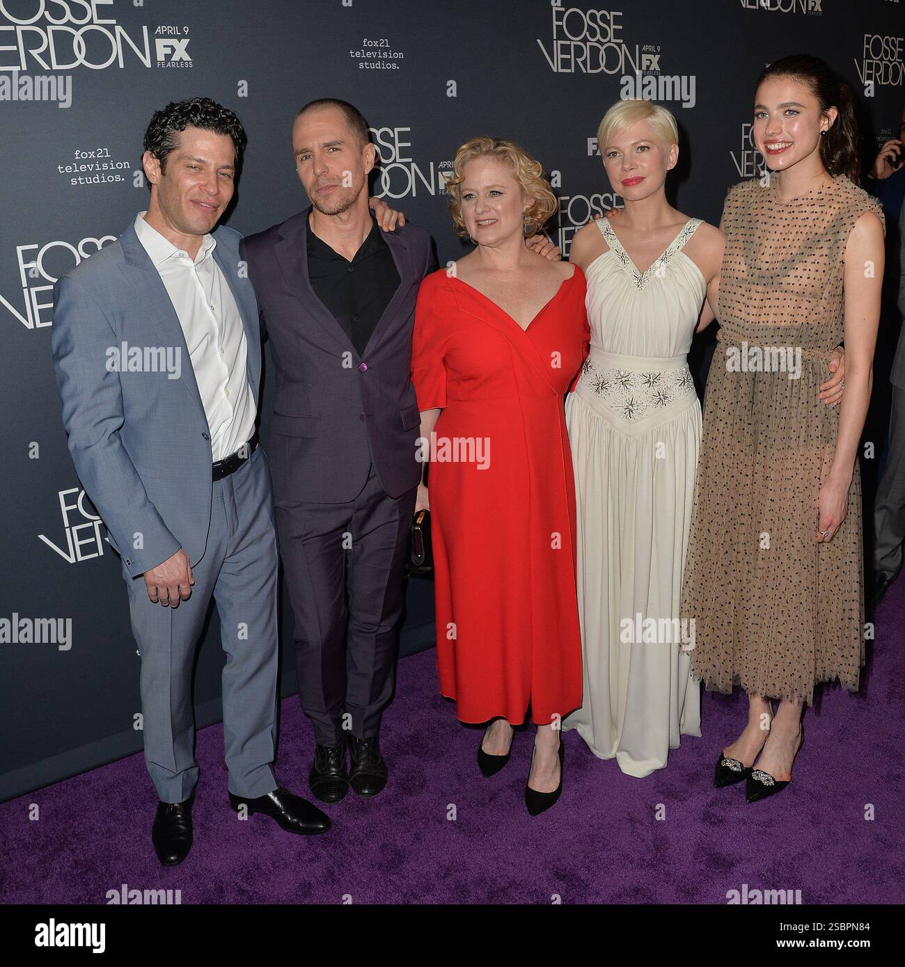 Thomas Kail, Sam Rockwell, Nicole Fosse, Michelle Williams and Margaret ...