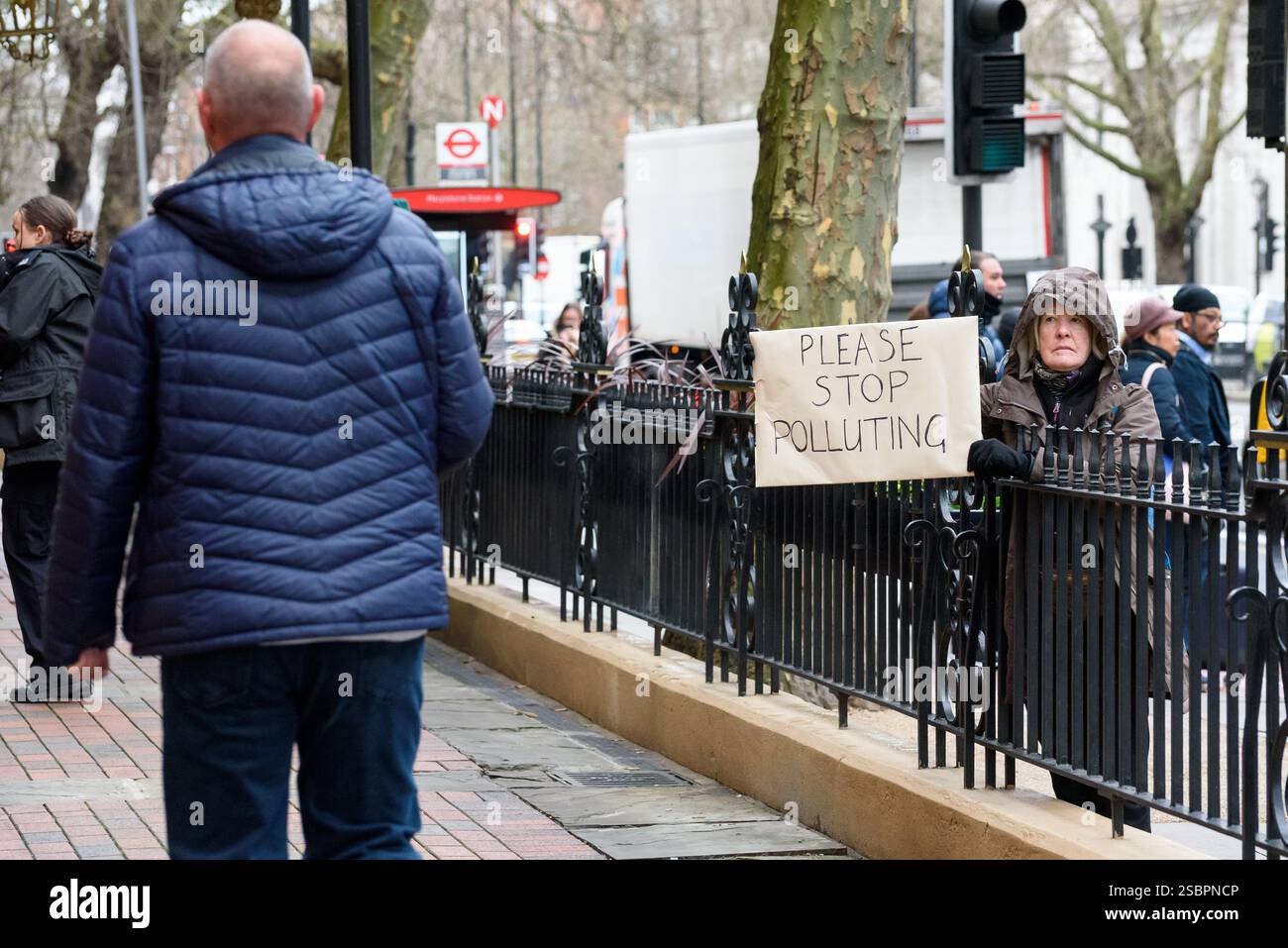 London, UK. 4 February 2025. Activists from ‘Climate Resistance’ launch ...