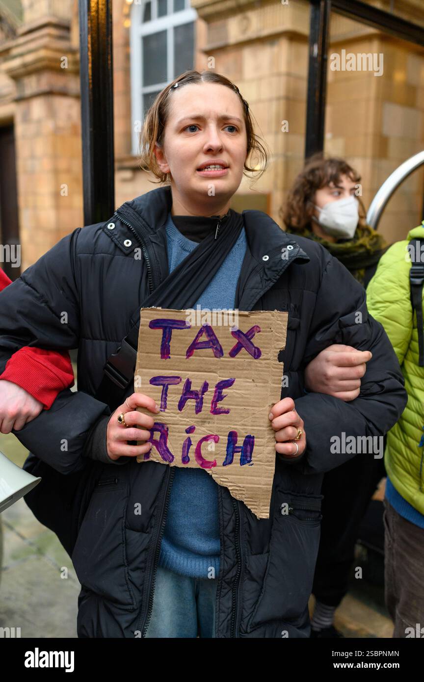 London, UK. 4 February 2025. Activists from ‘Climate Resistance’ launch ...