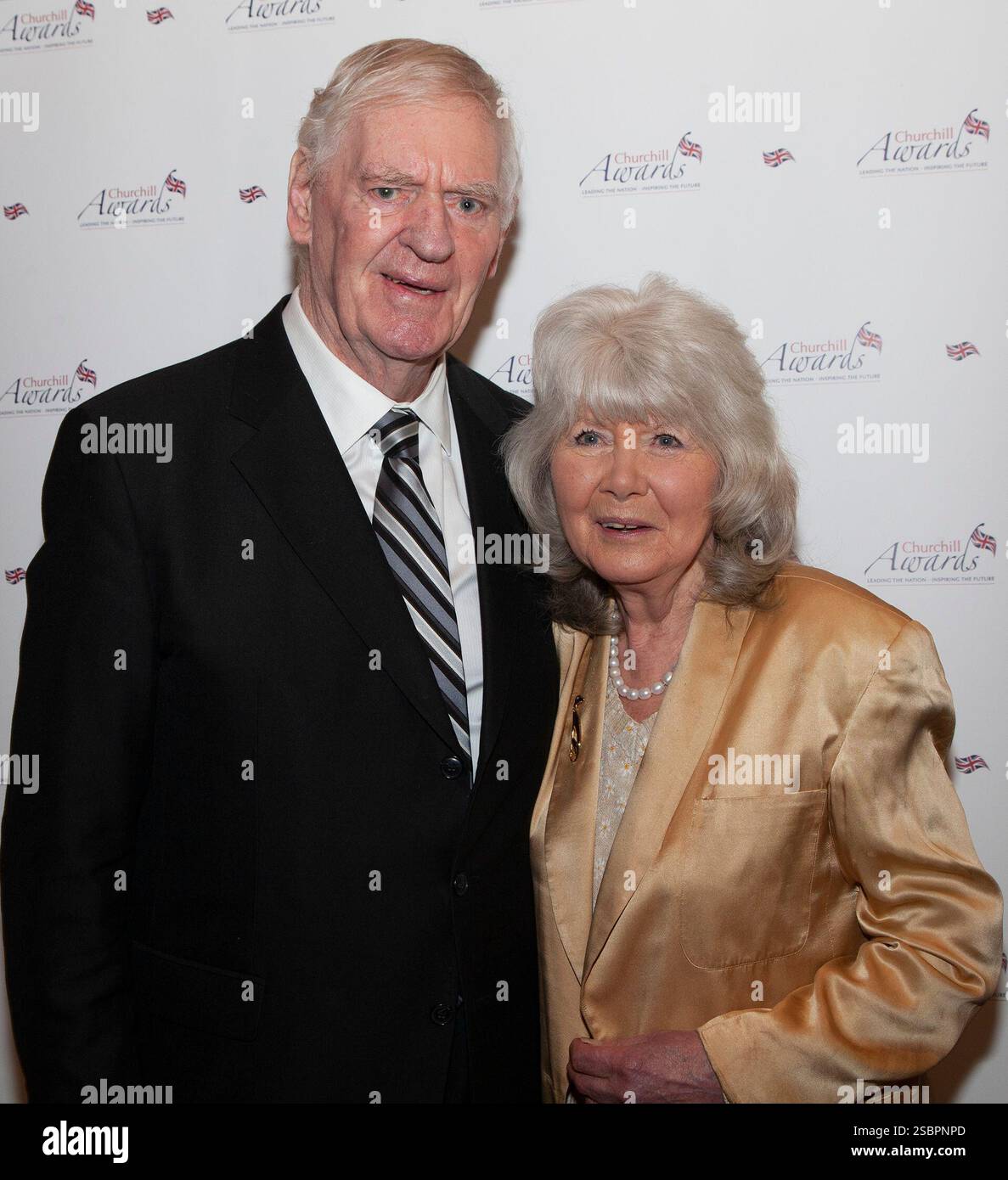 Lawrie McMenemy and Jilly Cooper at the Churchill Awards 2018 in the ...