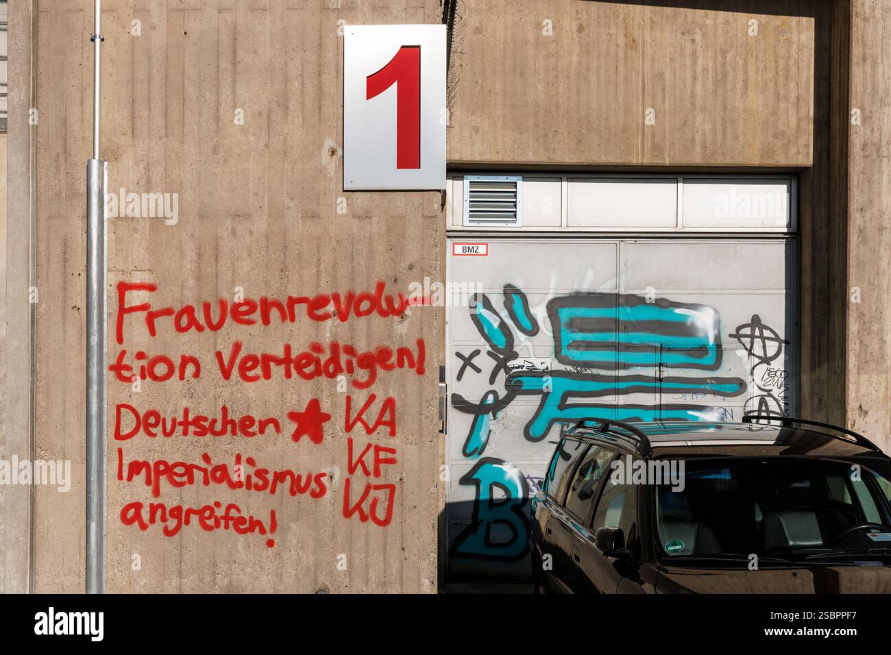 Graffiti on deutzer bridge hi-res stock photography and images - Alamy