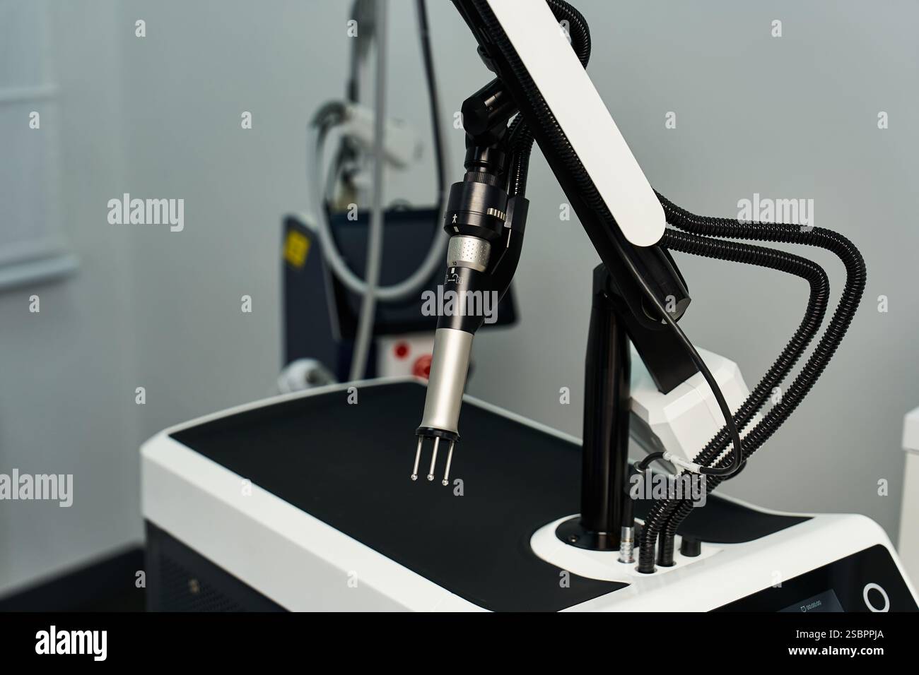 Advanced equipment used for dermatology procedures aims at rejuvenating skin health Stock Photo ...