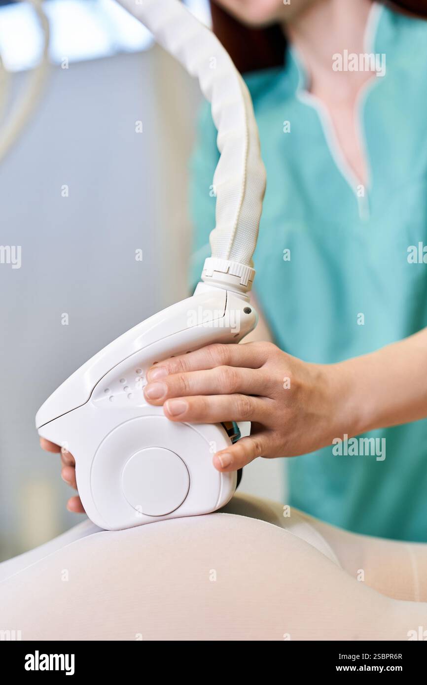A skilled dermatologist performs a procedure on a patient, enhancing ...