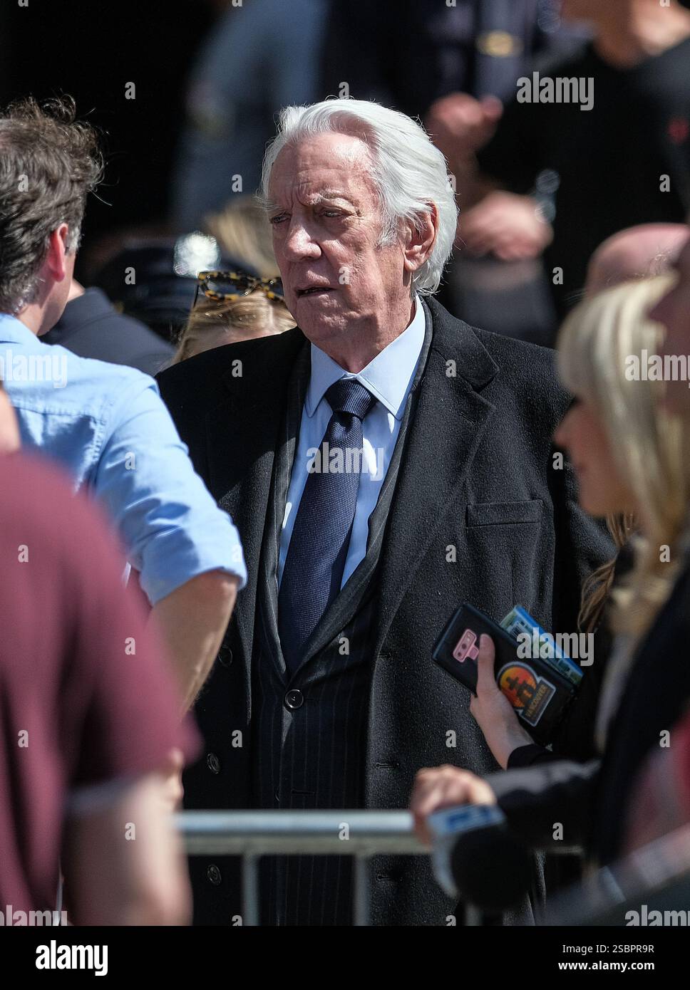 Actor Donald Sutherland on the set of the new TV series 'The Undoing ...