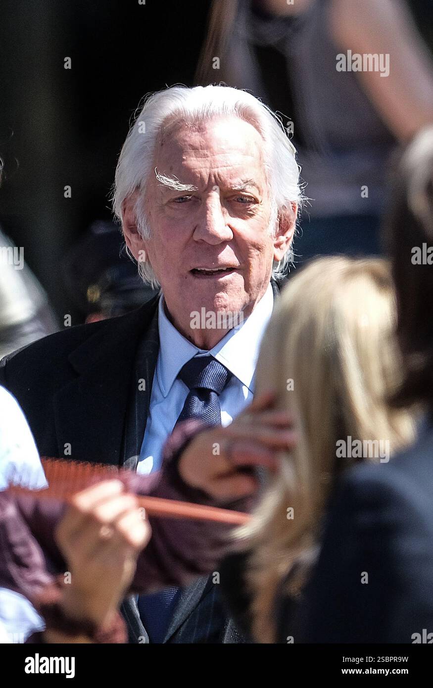 Actor Donald Sutherland on the set of the new TV series 'The Undoing ...