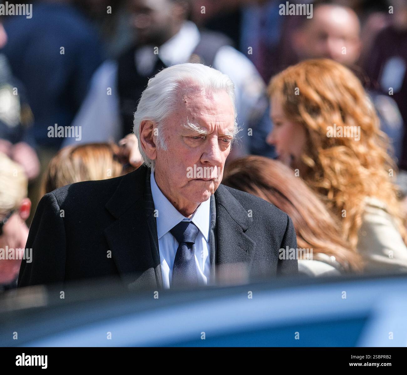 Actor Donald Sutherland on the set of the new TV series 'The Undoing ...