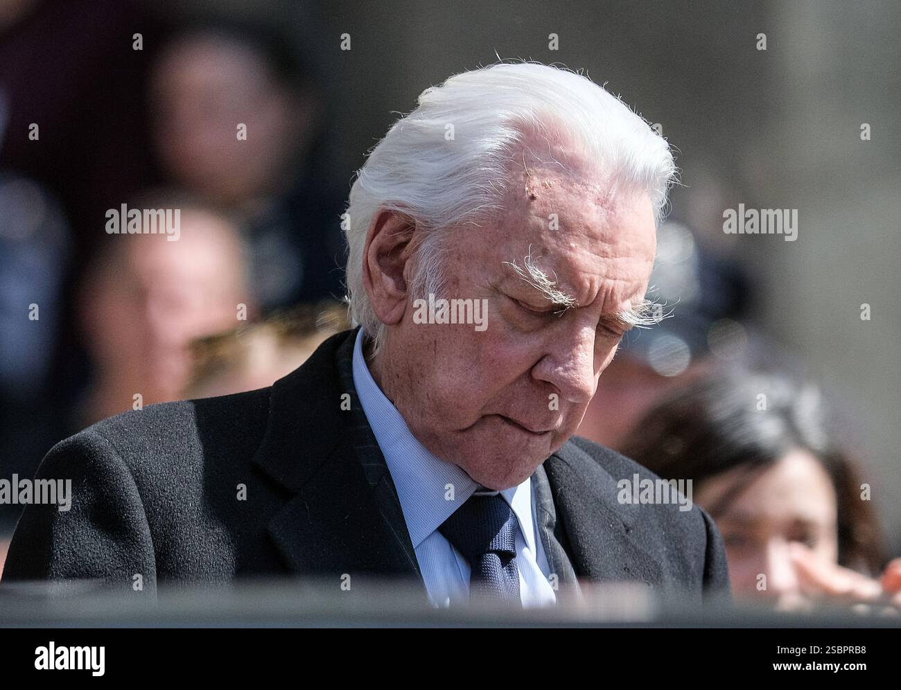 Actor Donald Sutherland on the set of the new TV series 'The Undoing ...