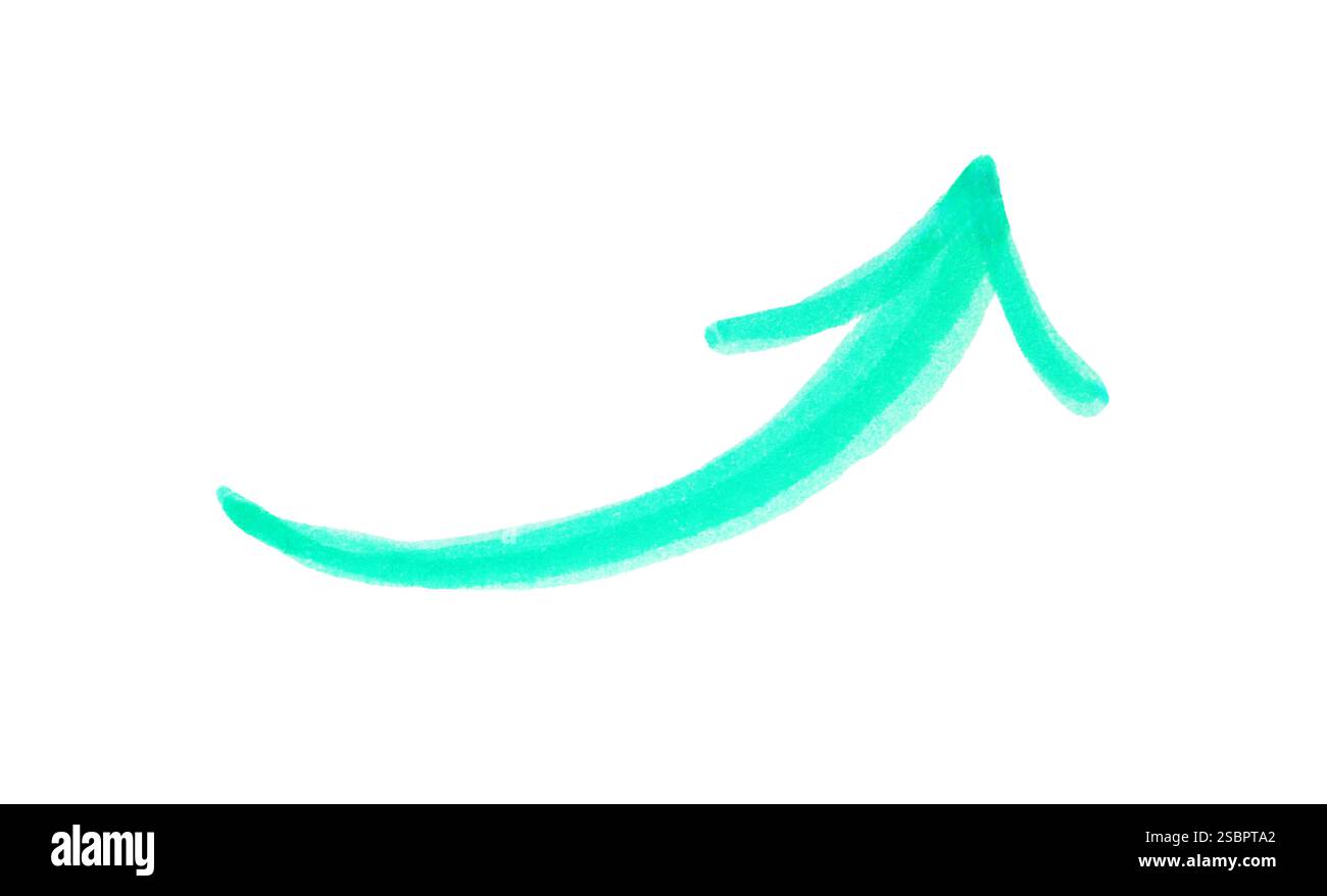 Simple green arrow pointing up hi-res stock photography and images - Alamy