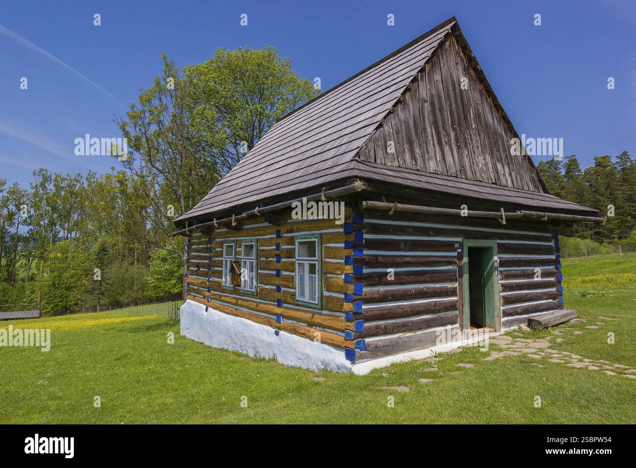 Open-air museum Stara lubovna, Slovakia Goralen huse from VeLka Lesna ...