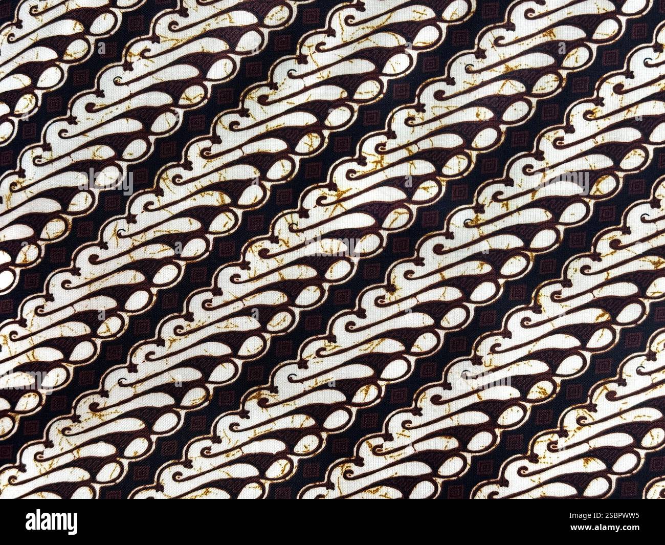 Ethnic traditional batik pattern in random ornament shapes. Batik is an ...
