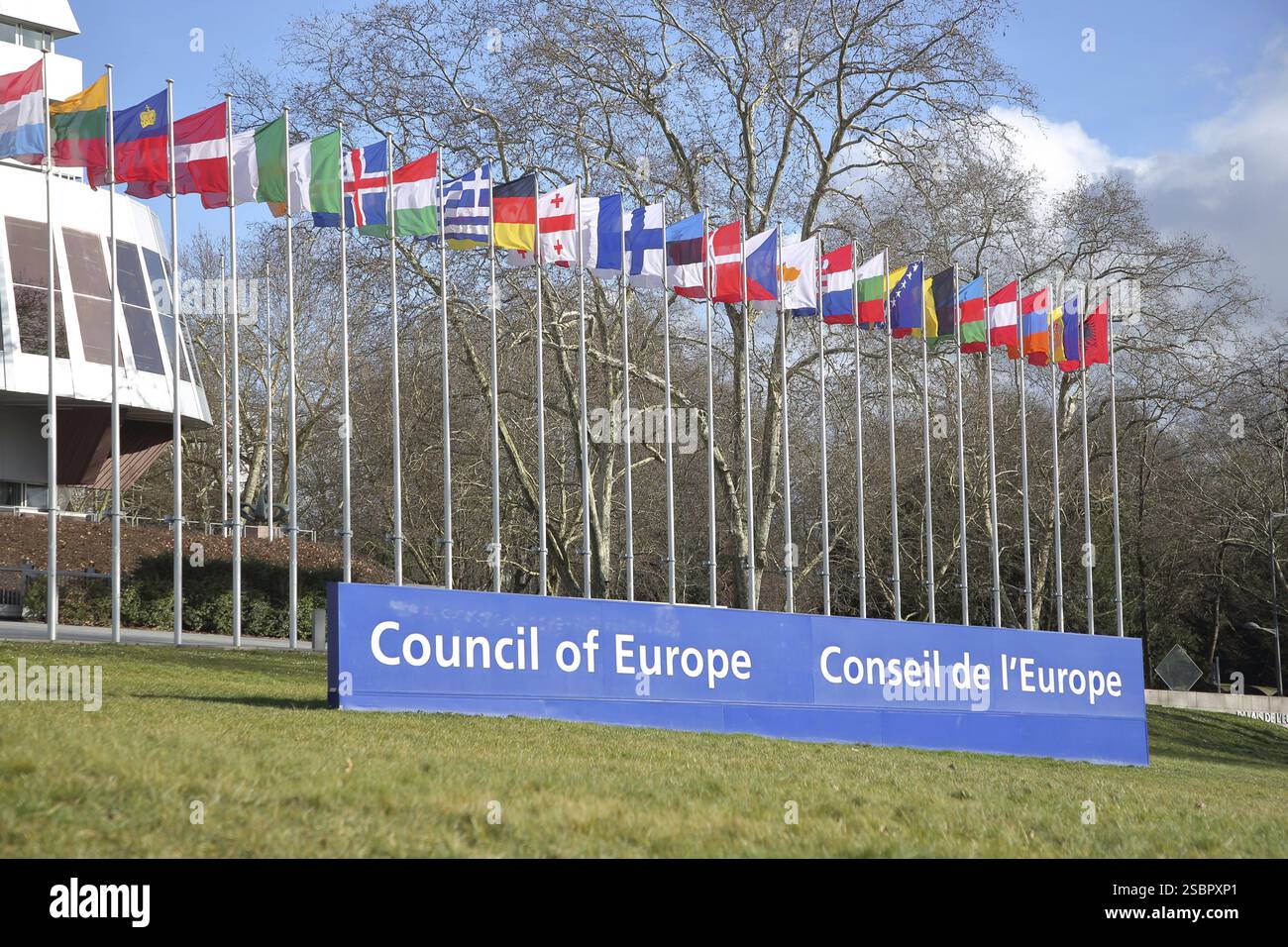 Palace of Europe with Council of Europe and inscription Council of ...