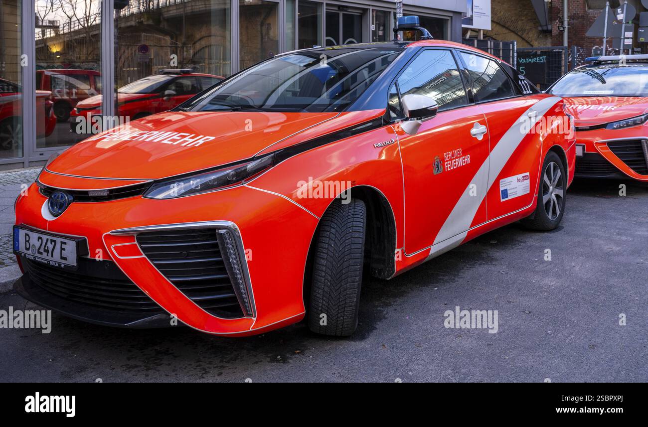 The current electric cars of the Berlin fire brigade, Berlin, Germany ...