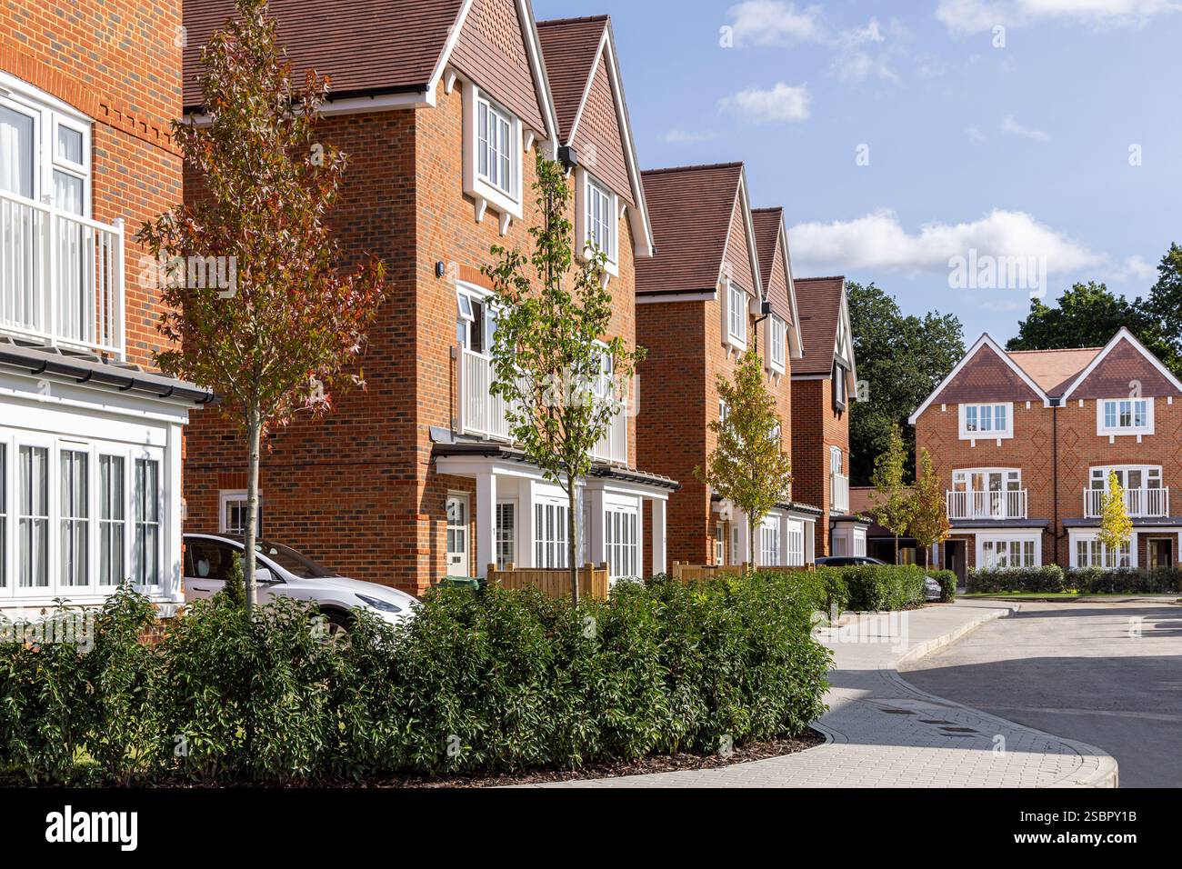 Residential developer houses exterior Stock Photo - Alamy