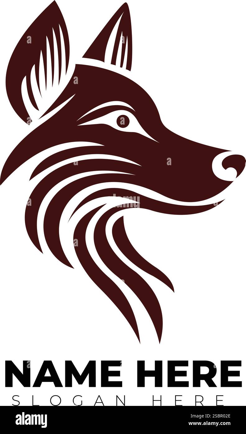 Dog emblem icon outline Stock Vector Images - Alamy