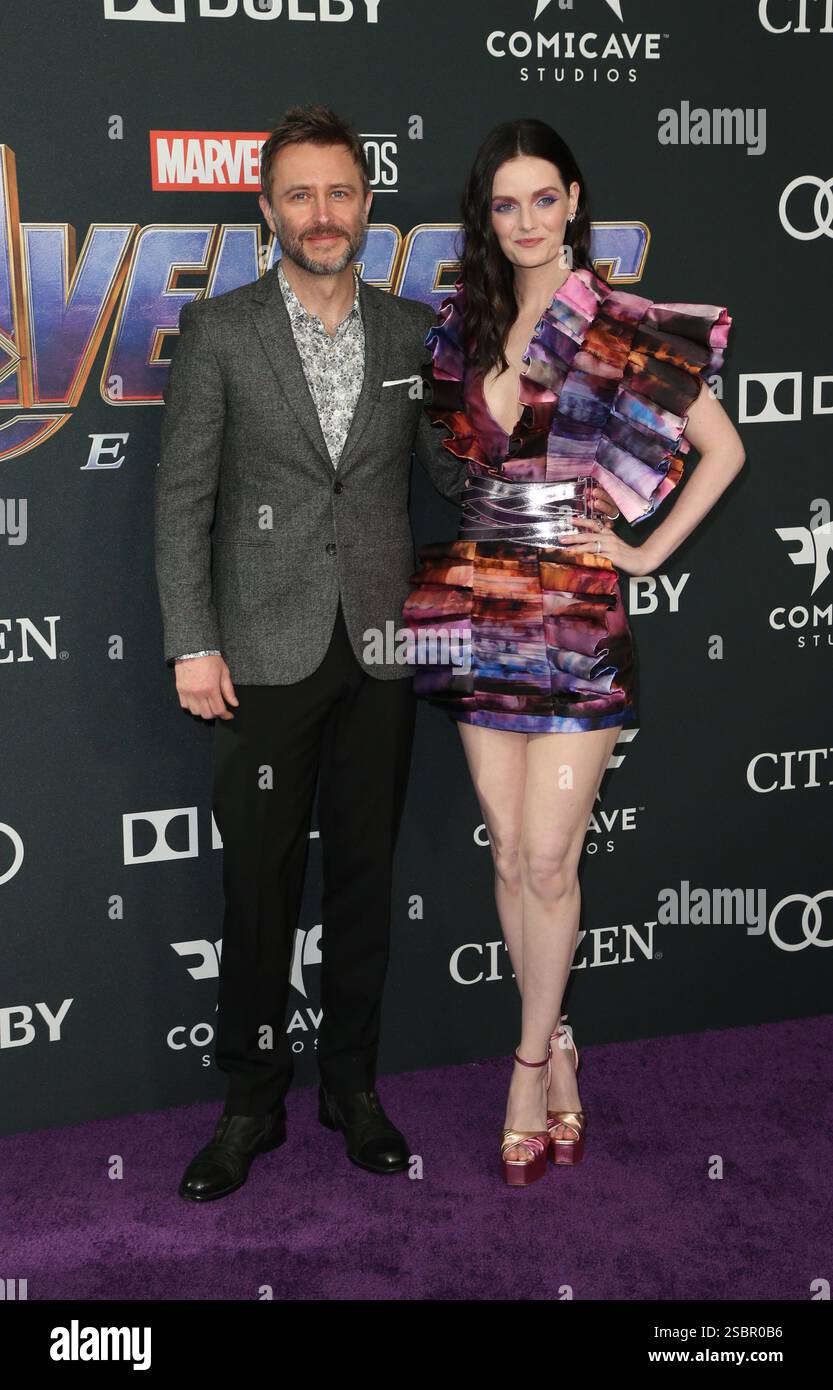 Chris Hardwick and Lydia Hearst-Shaw at Avengers:Endgame World Premiere ...