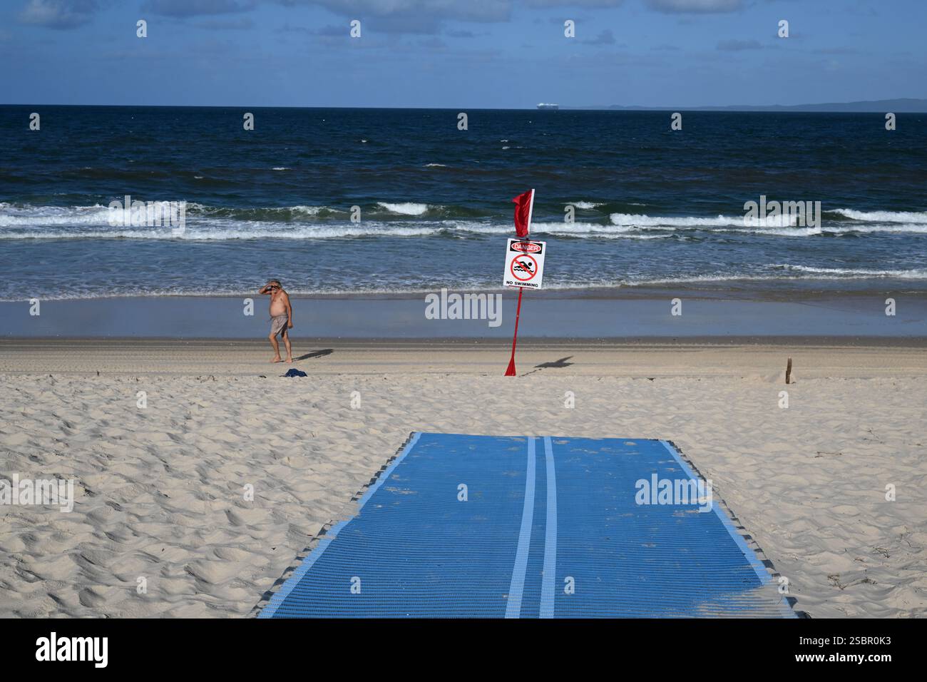 Bribie Island, Australia. 04th Feb, 2025. A sign warning against ...