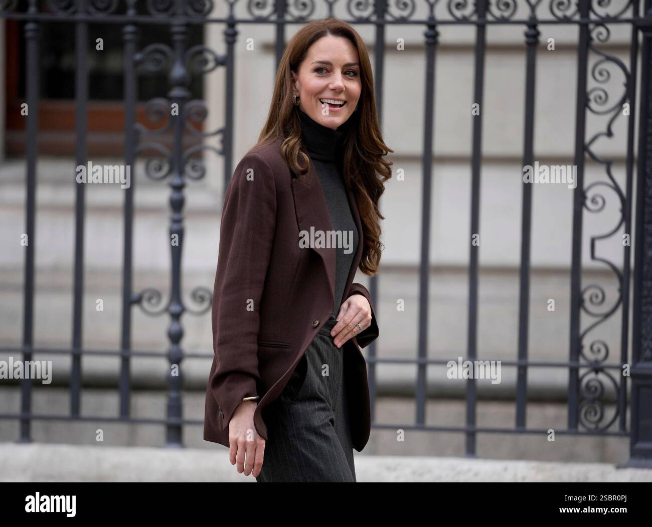 Britain's Kate, Princess of Wales, leaves the National Portrait Gallery ...
