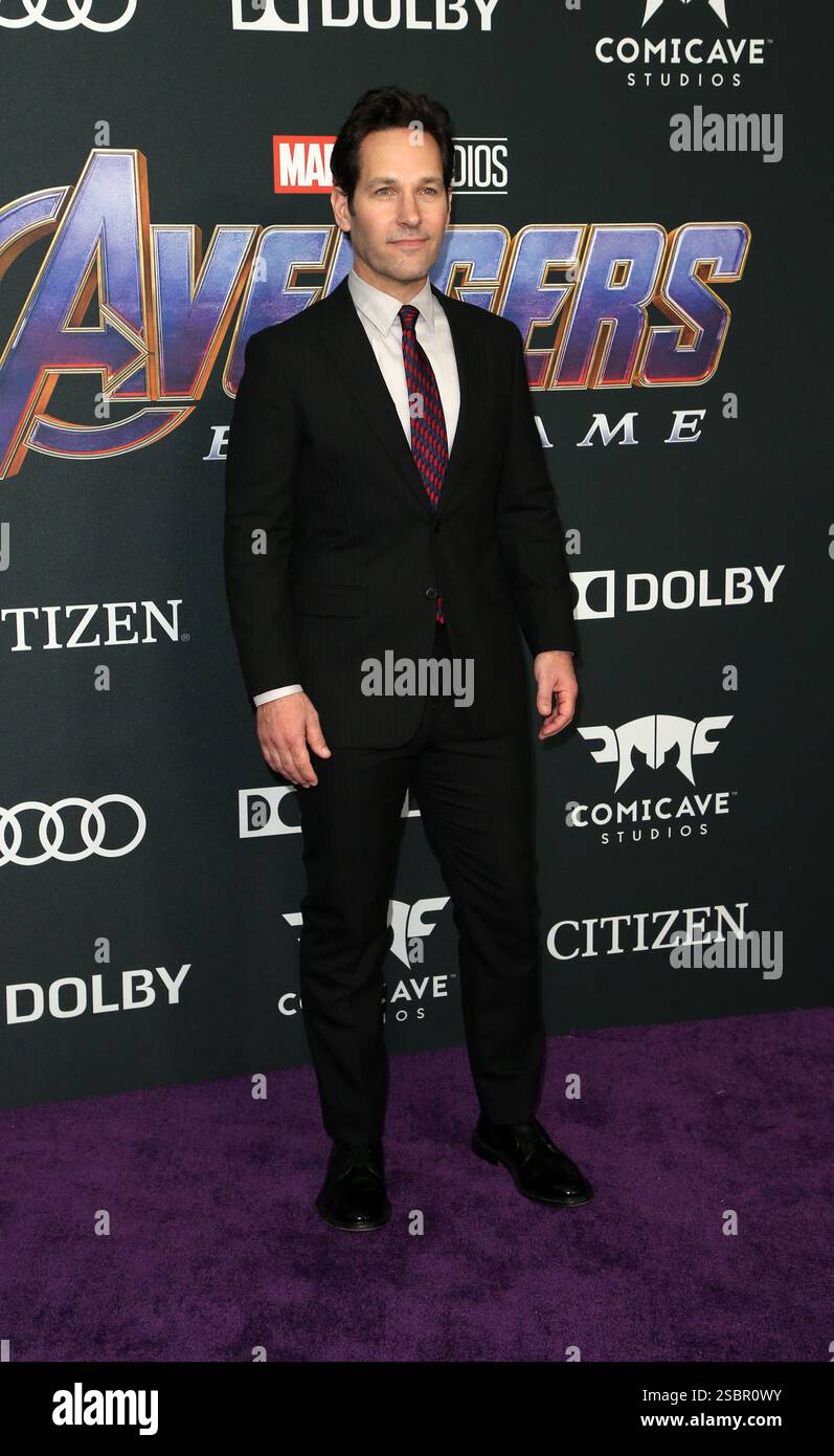 Paul Rudd at Avengers:Endgame World Premiere, LA on 22 April 2019 Stock ...