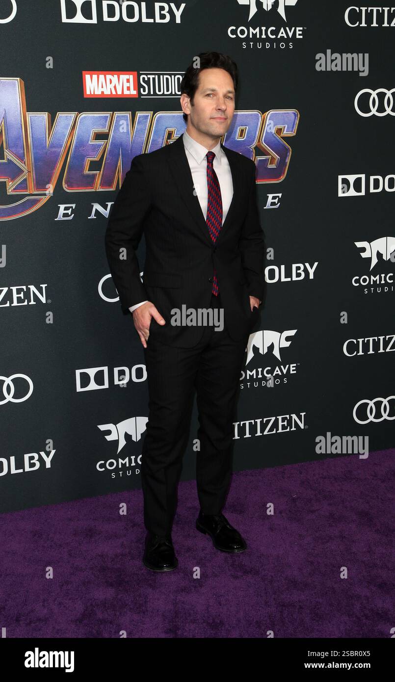 Paul Rudd at Avengers:Endgame World Premiere, LA on 22 April 2019 Stock ...
