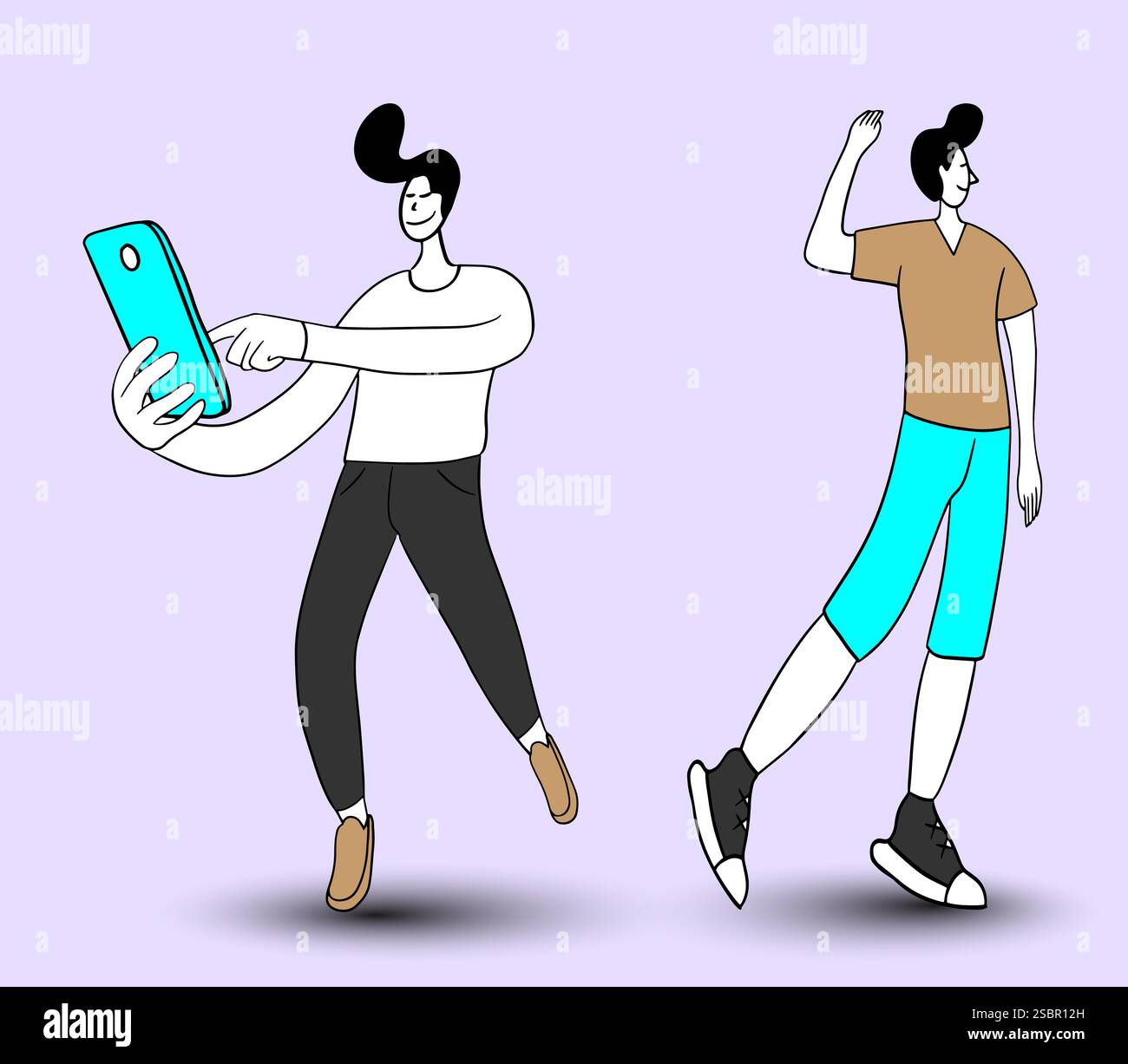 Make someone smile Stock Vector Images - Alamy