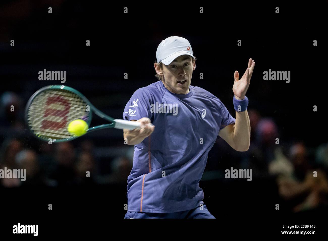 Rotterdam, Netherlands. 04th Feb, 2025. ROTTERDAM - Alex de Minaur (AUS) in action against David ...