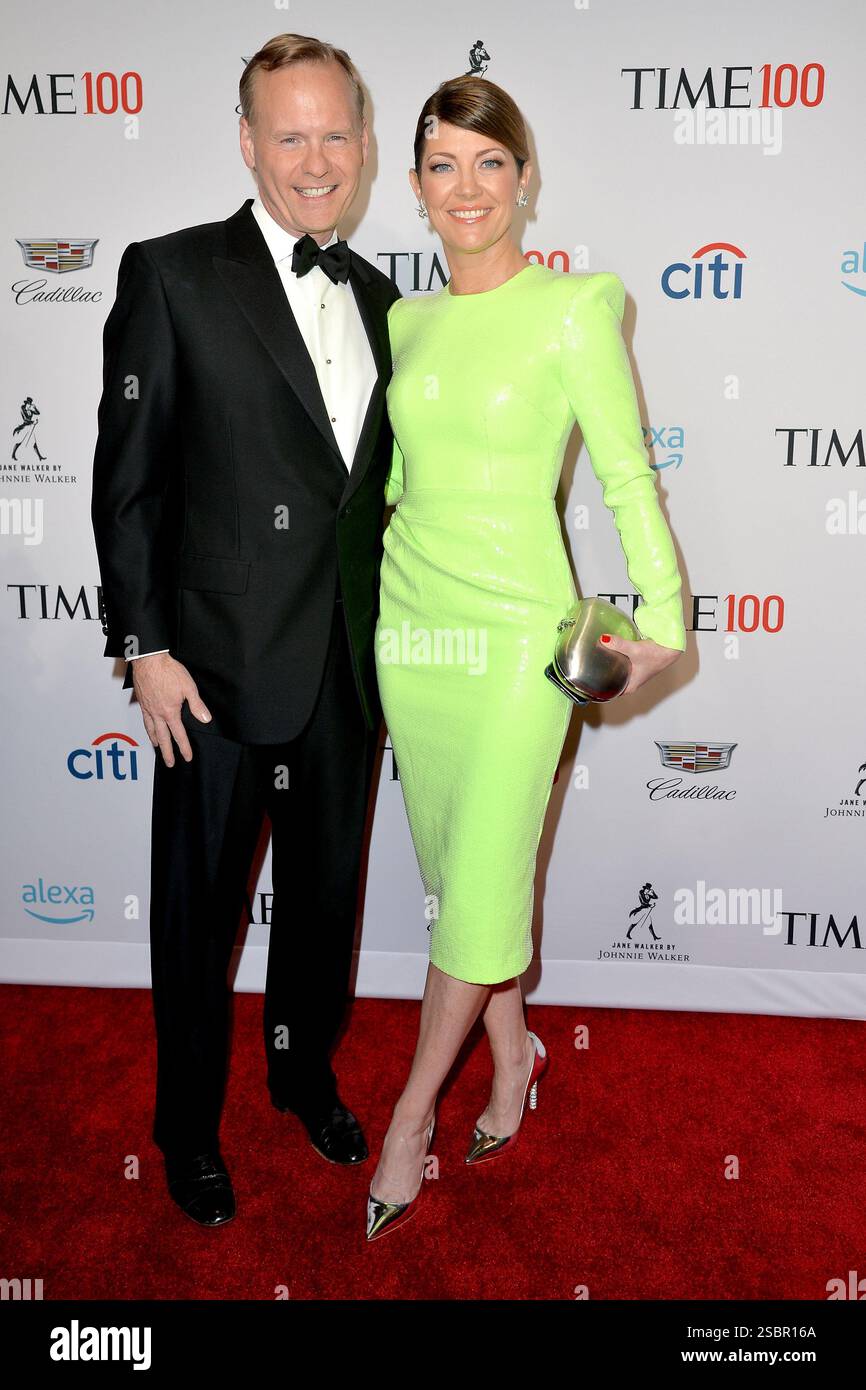 John Dickerson and Norah O'Donnell arriving to the Time 100 Gala on ...