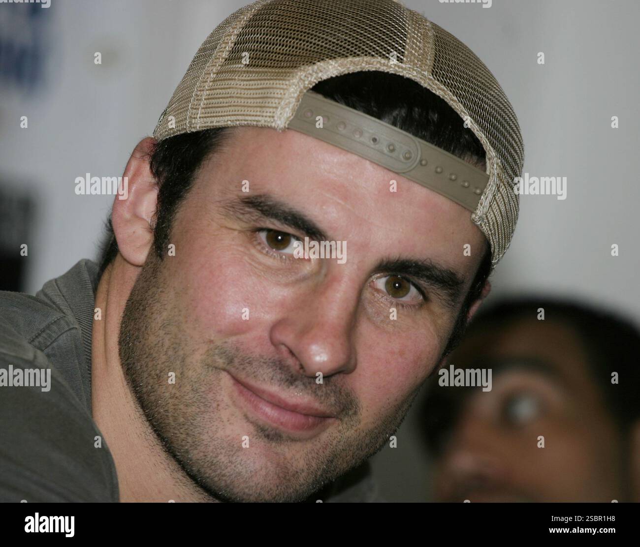 Joe Calzaghe press conference holding the IBF and WBO championship ...