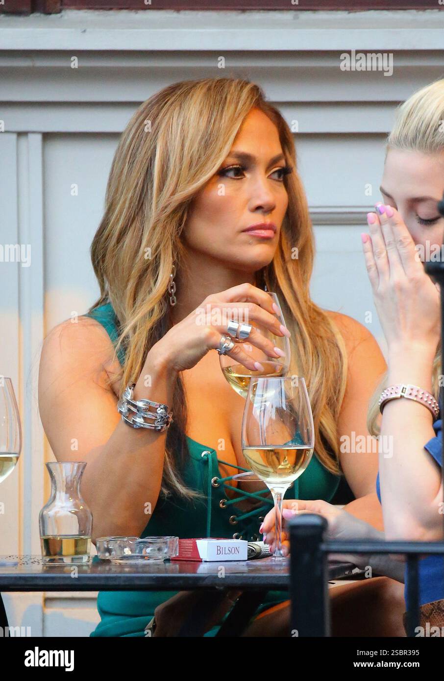 Actors Jennifer Lopez and Lili Reinhart were on the Manhattan set of the new TV show 'Hustlers ...