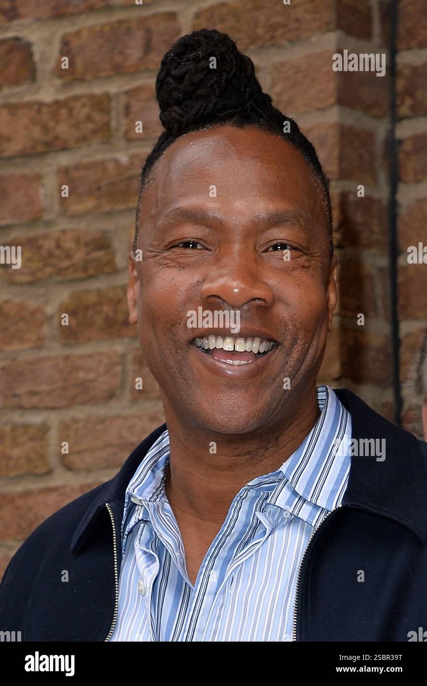 Roger Ross Williams leaving the Tribeca Film Festival Luncheon at the ...
