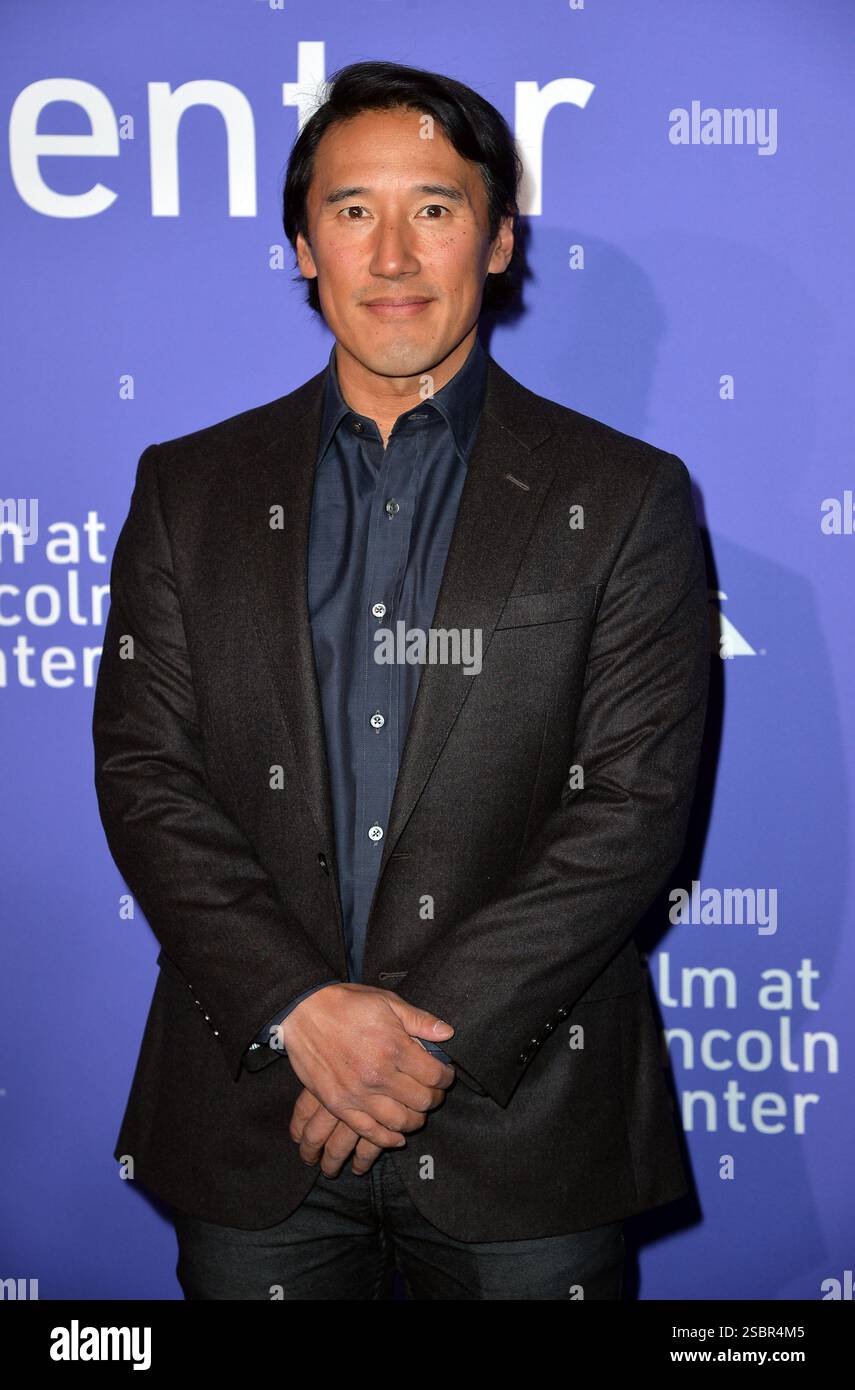Jimmy Chin arriving at the Film Society Of Lincoln Center's 50th ...