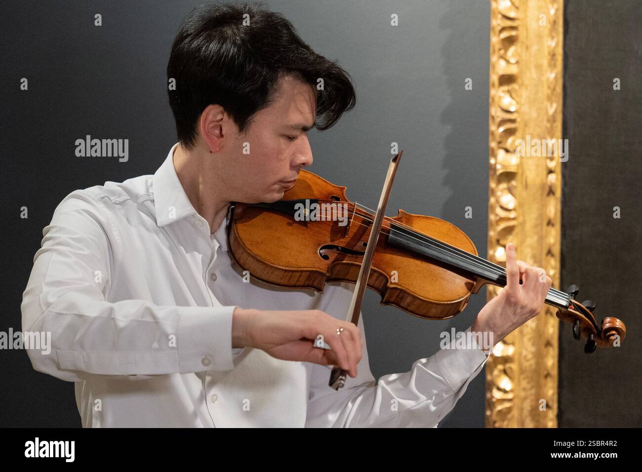 New York, New York, USA. 3rd Feb, 2025. Crafted in 1714 by Antonio ...