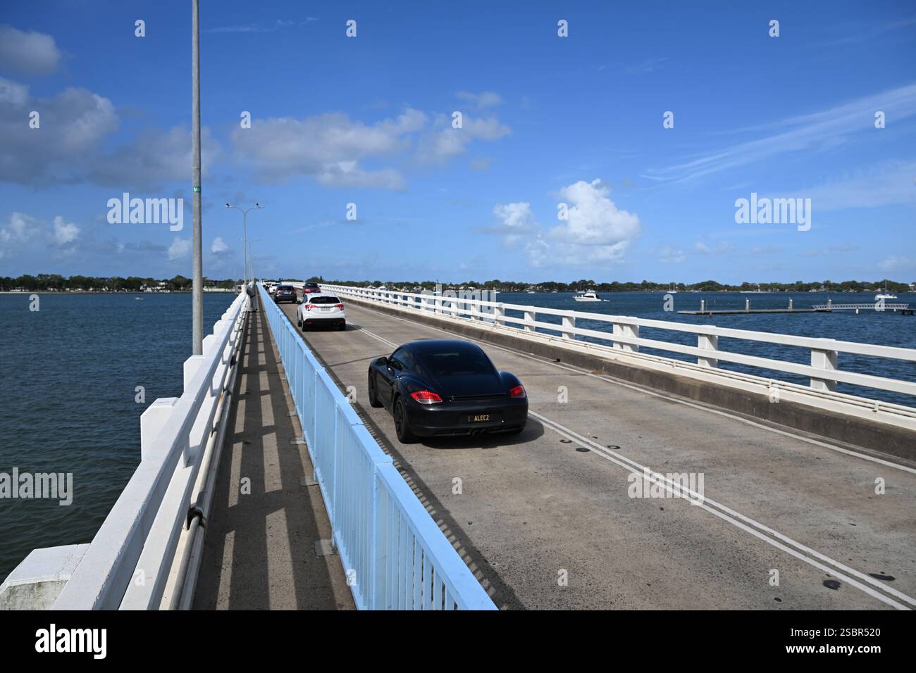 Bribie Island, Australia. 04th Feb, 2025. The Bribie Island Bridge ...