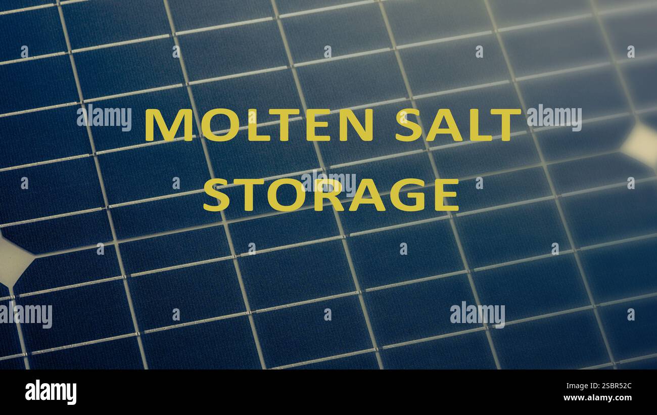 Molten Salt Storage A specific form of thermal energy storage where ...