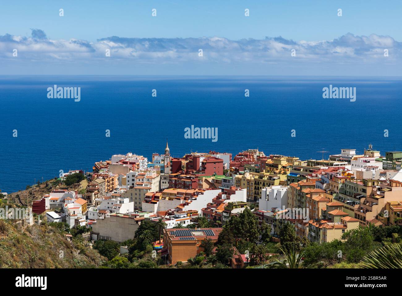 San Agustin village as seen from Realejo Alto, Los Realejos, Tenerife ...