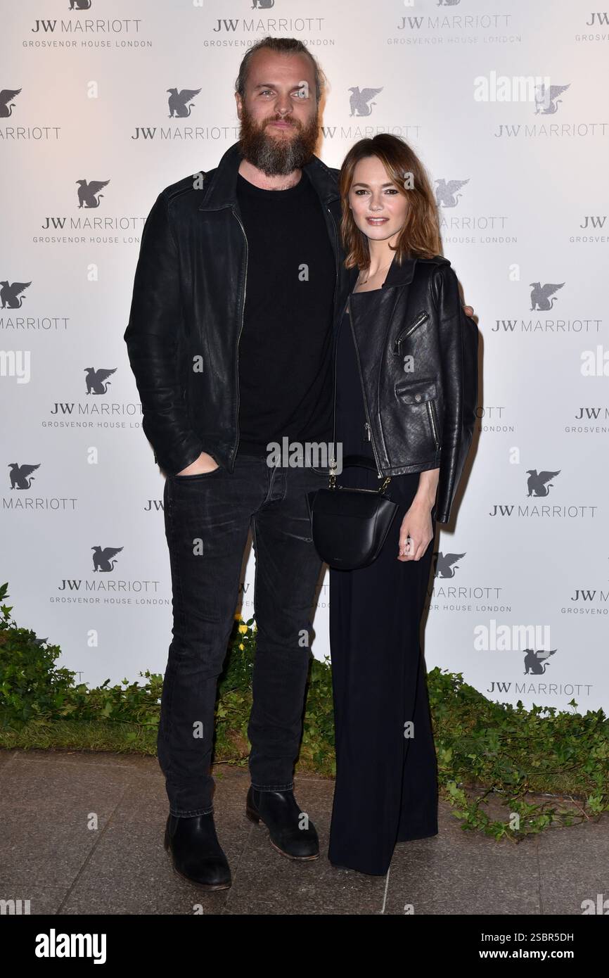 Kara Tointon and Marius Jensen attends the JW Marriott Grosvenor House ...