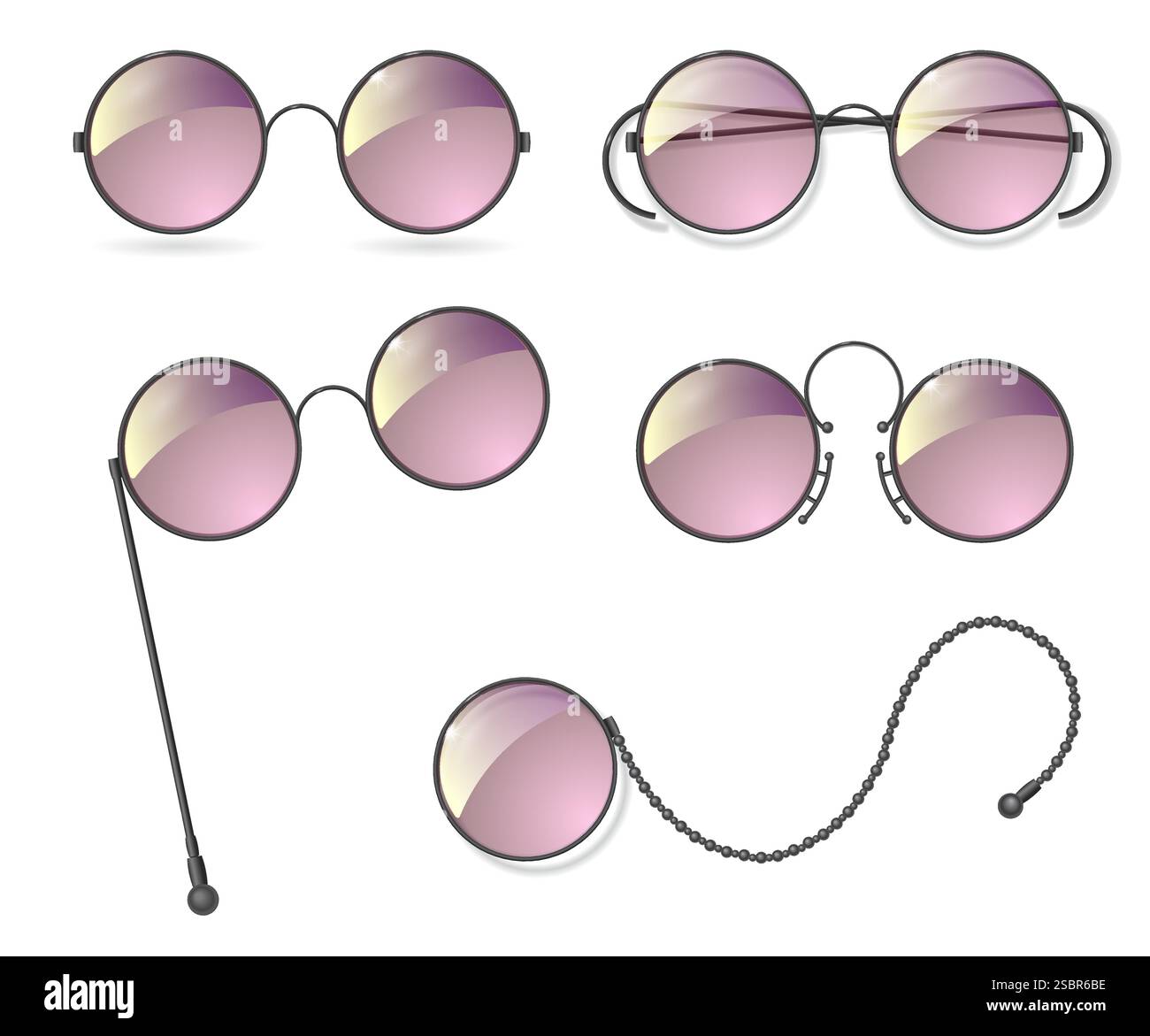 Lorgnette Stock Vector Images - Alamy