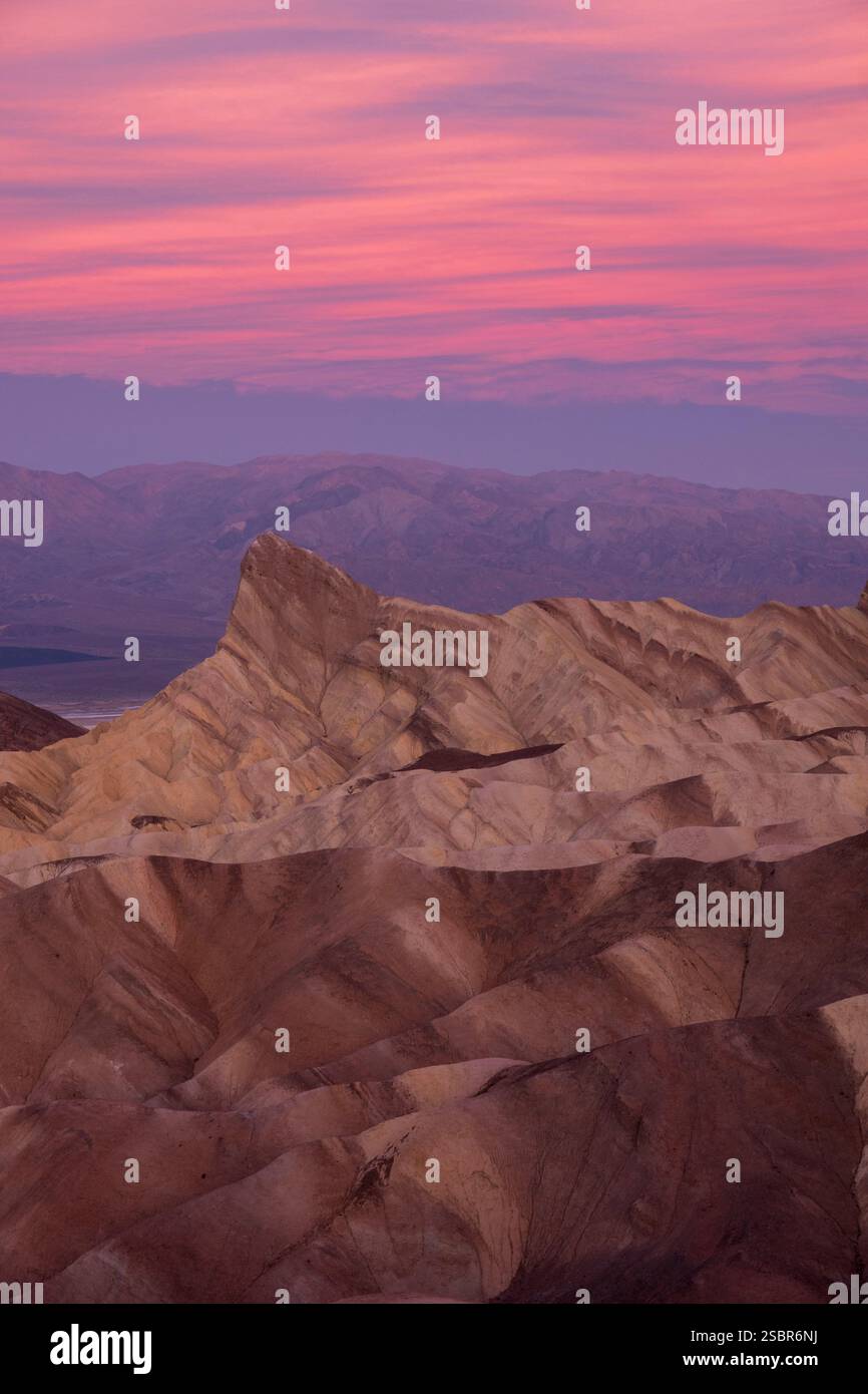 Zabriskie Point is an iconic location in Death Valley National Park in ...
