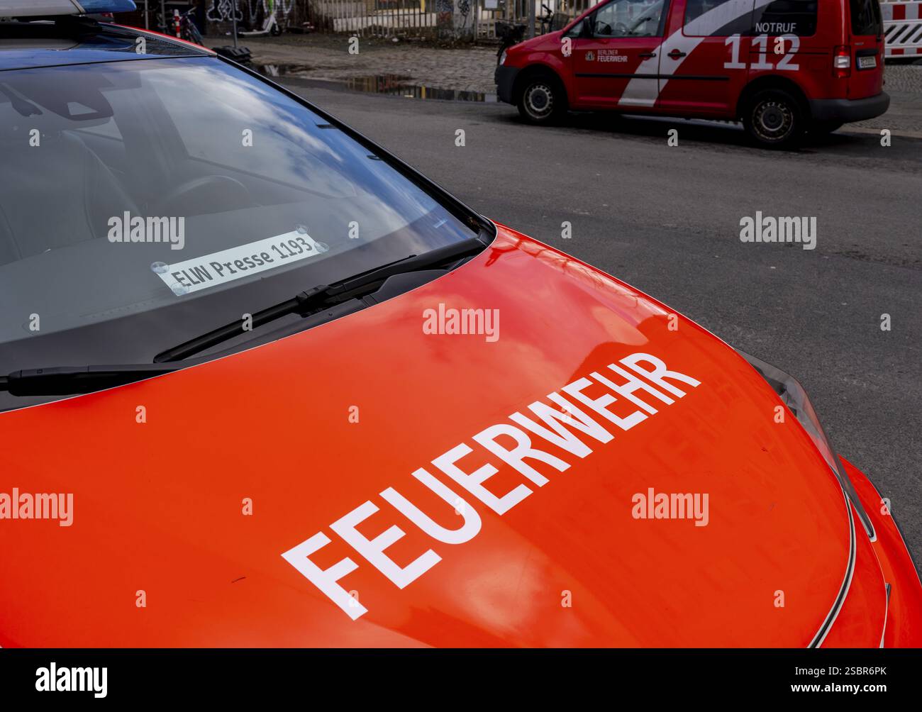 The current electric cars of the Berlin fire brigade, Berlin, Germany ...